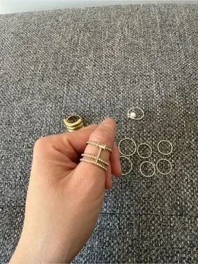 Pilgrim | Jewelry | Pilgrim Gold Ring Mixed Lots With Others | Poshmark